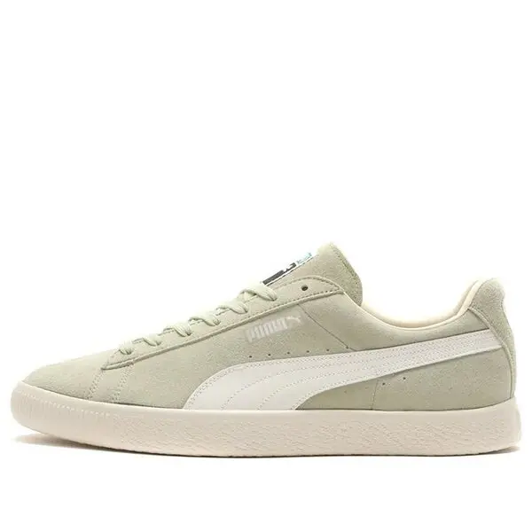 PUMA Suede Vintage Lace-up Low Top Sneakers - Light Green