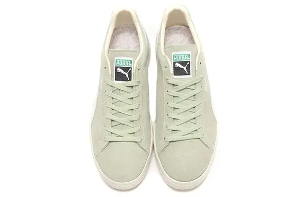 PUMA Suede Vintage Lace-up Low Top Sneakers - Light Green