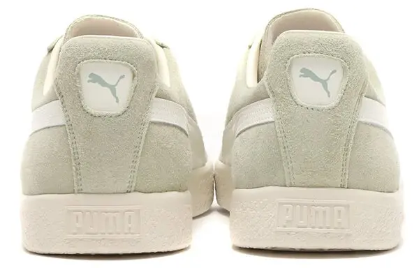 PUMA Suede Vintage Lace-up Low Top Sneakers - Light Green