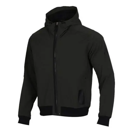 Adidas Zip-up Hooded Sports Jacket - Dark Brown