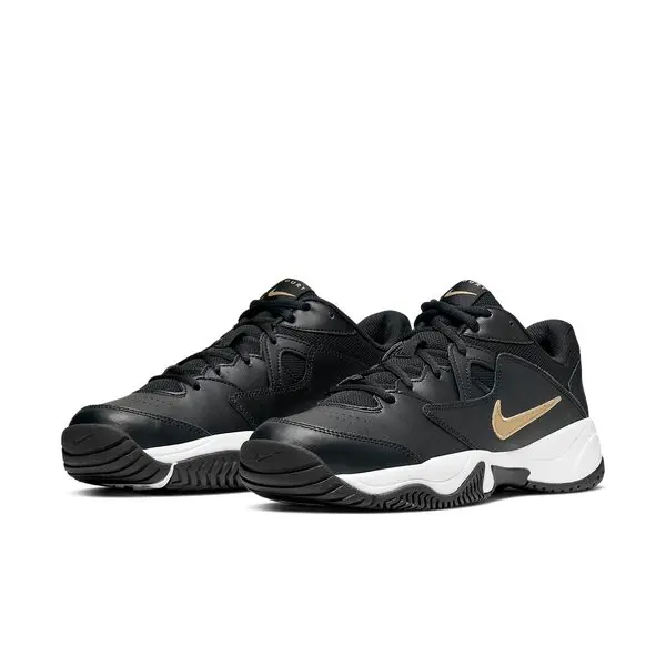 Nike Court Lite 2 Low Top Sneakers - Black/gold