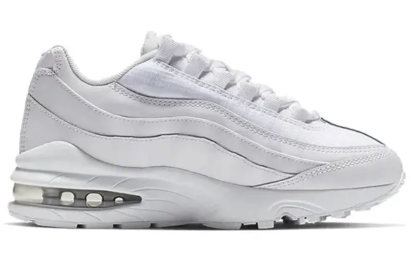 Nike Max 95 Metallic Silver Sneakers - White