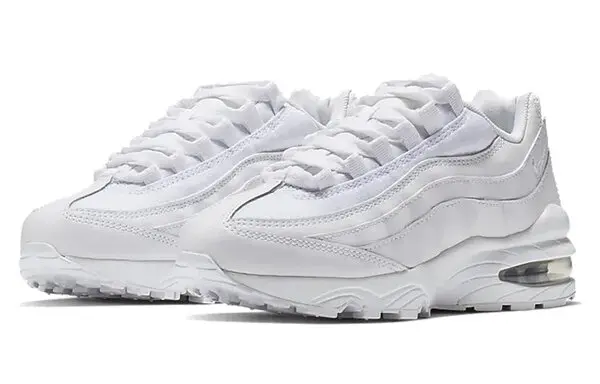 Nike Max 95 Metallic Silver Sneakers - White