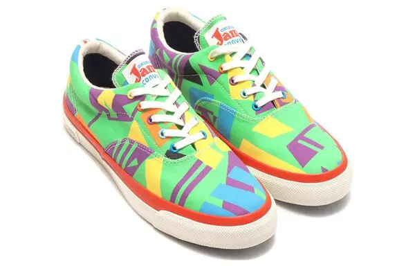 CONVERSE Skid Grip Us Jams X Original Jams "green Orange Purple" Sneakers - Green/orange/purple
