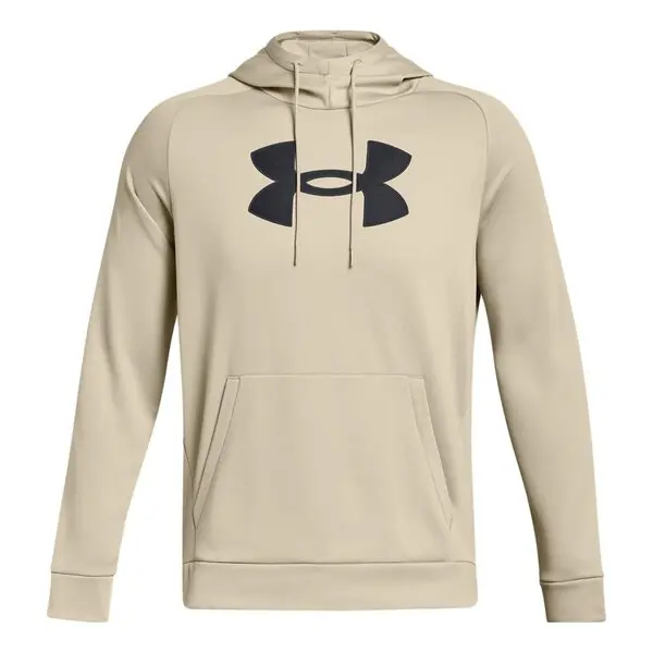 Under Armour Fleece Logo Hoodie - Beige/black