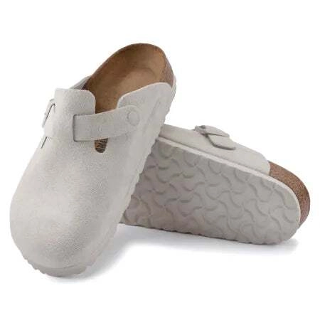 BIRKENSTOCK X Stussy Boston Suede Clogs - Beige