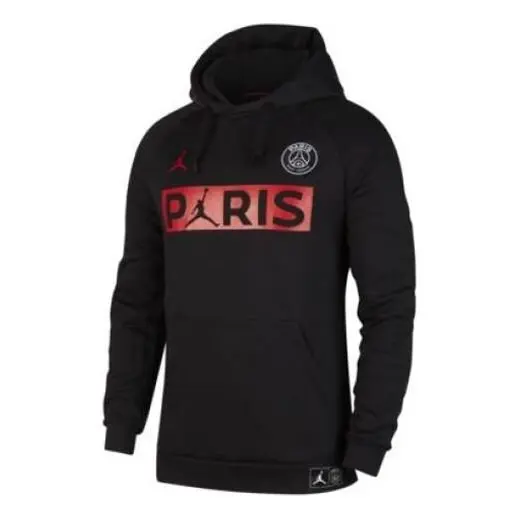 JORDAN Paris Saint-germain Fleece Hoodie - Black