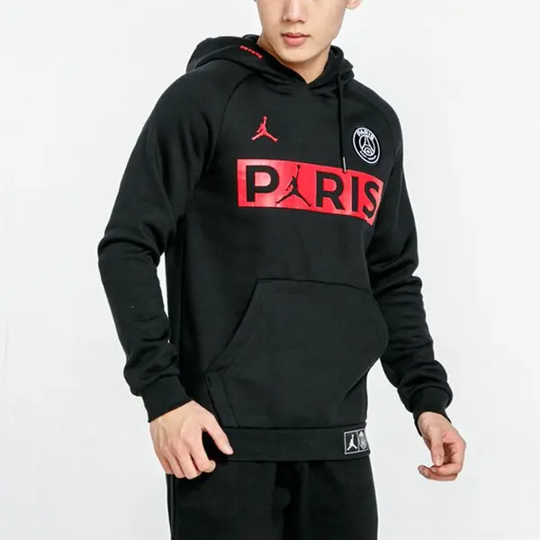 JORDAN Paris Saint-germain Fleece Hoodie - Black