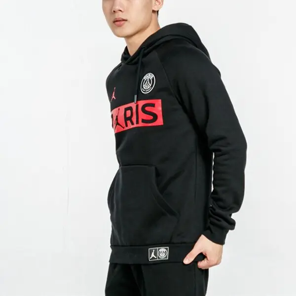 JORDAN Paris Saint-germain Fleece Hoodie - Black