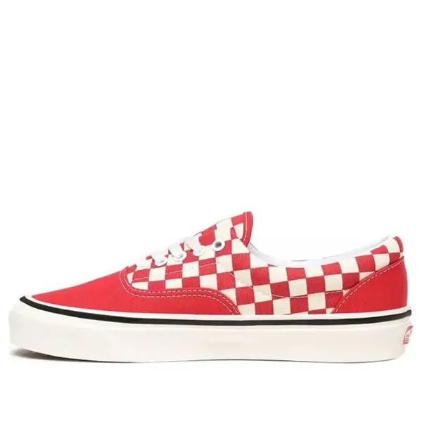 VANS Factory Era 95 Dx Checkerboard Sneakers - Red/white