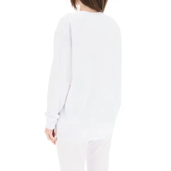 Fendi Alphabet Logo Long Sleeve Hoodie - White