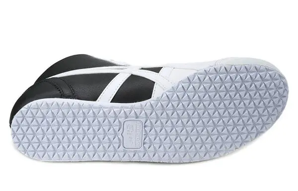 Onitsuka Tiger Mexico Mid Runner In White And Black - White/black