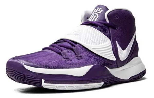 Nike Kyrie 6 Team Basketball High Top Sneakers - Purple