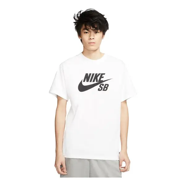 Nike Skateboard Big Logo Short Sleeve T-shirt - White