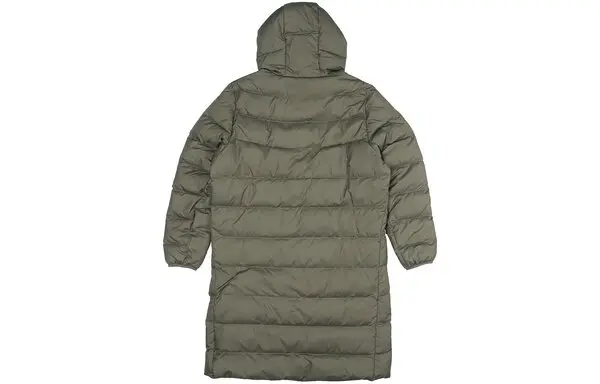 Nike Casual Sports Mid-length Hooded Down Jacket Green