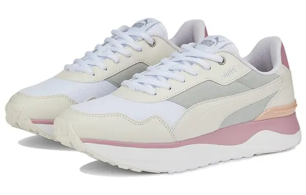 PUMA R78 Voyage Low Top Sneakers - White/gray/pink
