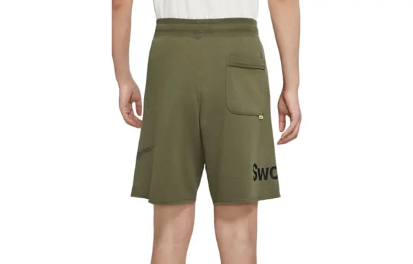 Nike Casual Sports Large Logo Printing Shorts Green