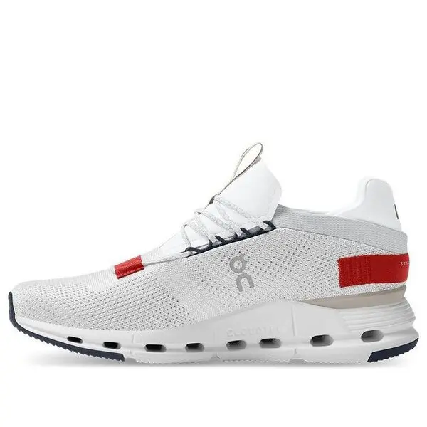 On Cloudnova Sneakers - White/red
