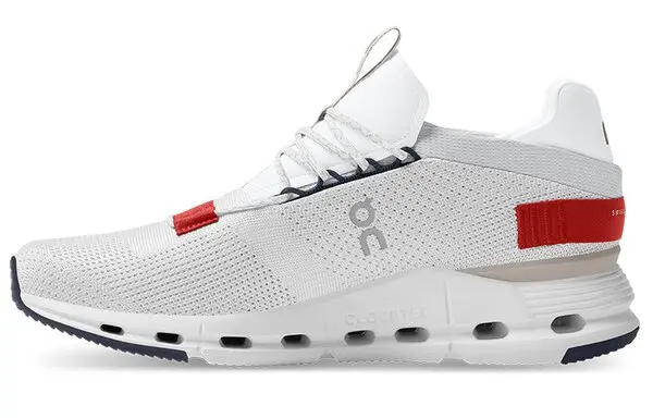 On Cloudnova Sneakers - White/red