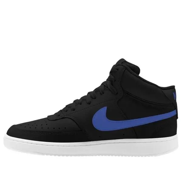 Nike Court Vision Mid Top Sneakers - Black/blue