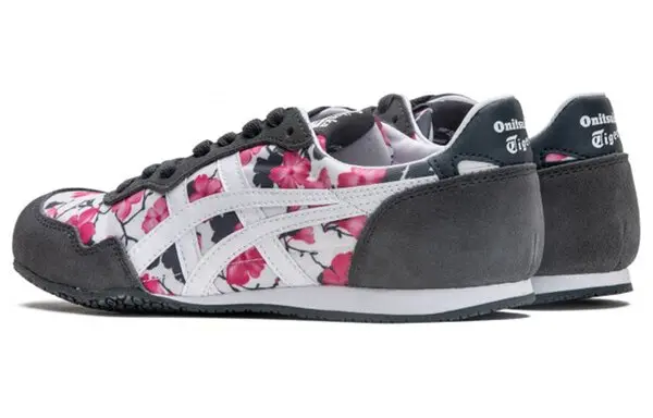 Onitsuka Tiger Serrano Floral Sneakers - Black/pink
