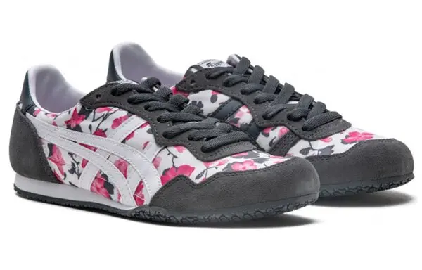 Onitsuka Tiger Serrano Floral Sneakers - Black/pink
