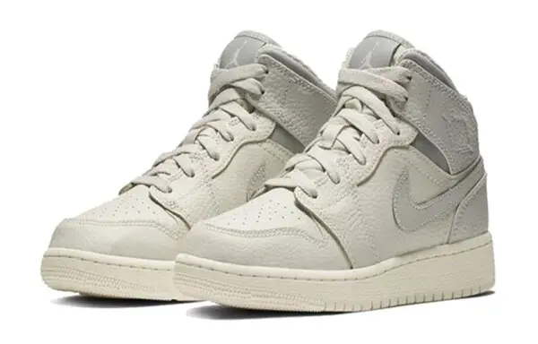 JORDAN Air 1 Mid Sneakers - Light Bone