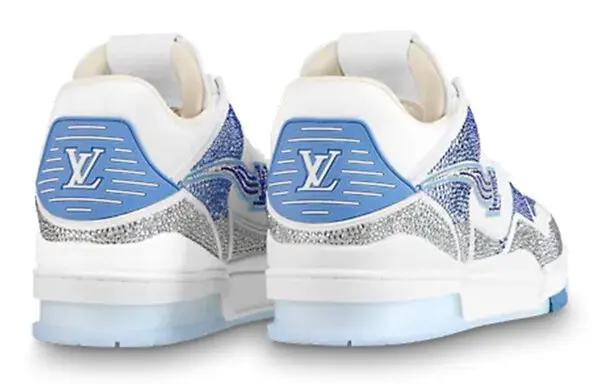 LOUIS VUITTON Trainer Sneakers With Embellished Crystals
