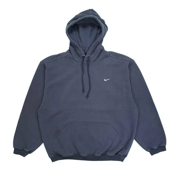 Nike Solo Swoosh Pullover Hoodie 'navy - Navy/white