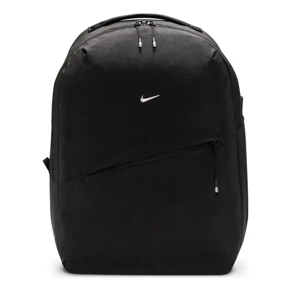 Nike Aura Backpack 24l - Black/black/matte Silver