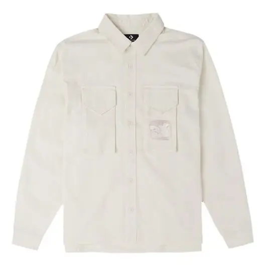 CONVERSE Yotr Woven Shirt Asia Sizing - Egret