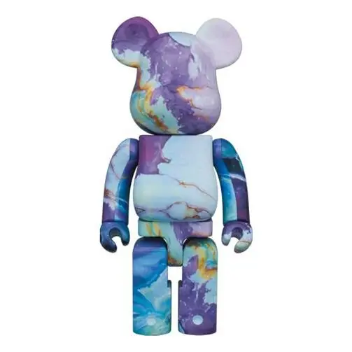 BE@RBRICK Marble 400% Collectible Figure - Blue/purple