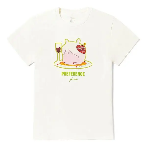 VANS X Otw Art Collection Nutts Whimsical Graphic T-shirt - Marshmallow