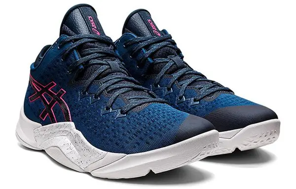 Asics Unpre Ars "mako French " Mid Top Basketball Sneakers - Blue