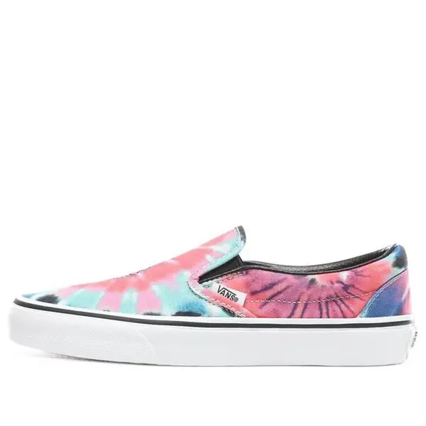 VANS Classic Slip-on Tie Dye Sneakers - Red/blue