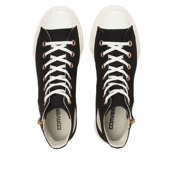 CONVERSE Chuck Taylor All Star Light Platform Zip High Top Sneakers