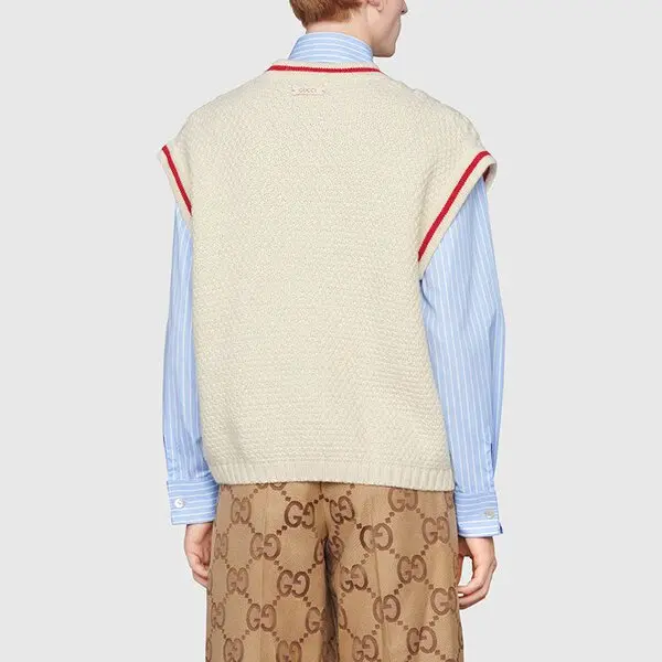 Gucci Wool Cable Knit Vest