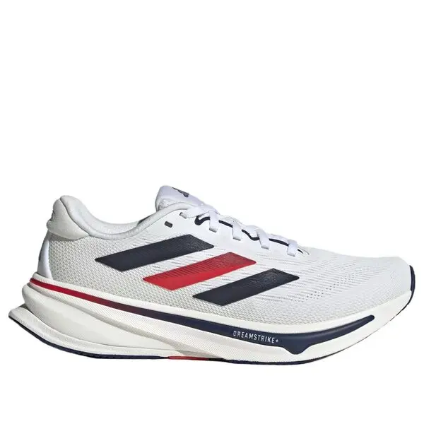 Adidas Supernova Rise 2 Athletic Sneakers - Cloud White/dark Blue/pure Ruby