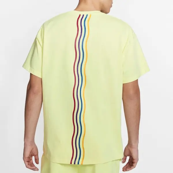 Nike X Pigalle Crossover Logo Printing Stripe Round Neck Short Sleeve - Green