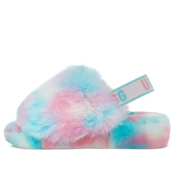 UGG Fluff Yeah Slide - Blue/pink