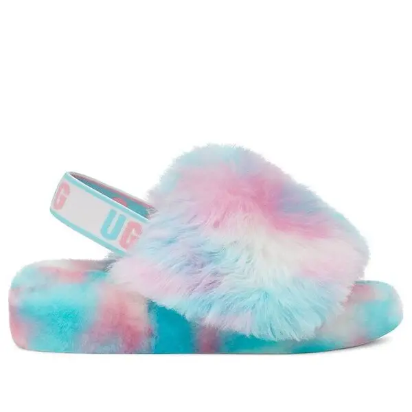 UGG Fluff Yeah Slide - Blue/pink