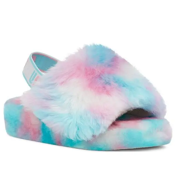 UGG Fluff Yeah Slide - Blue/pink