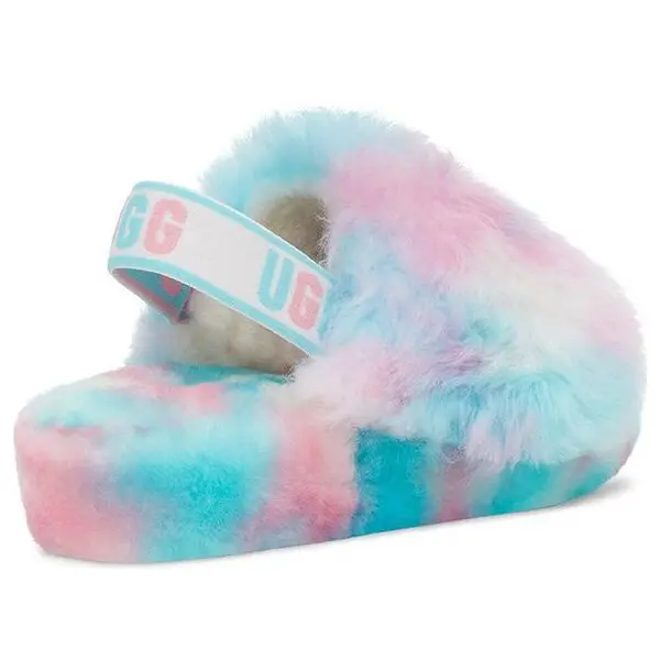UGG Fluff Yeah Slide - Blue/pink