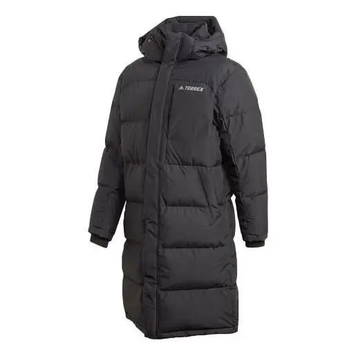 Adidas Hooded Down Jacket - Black