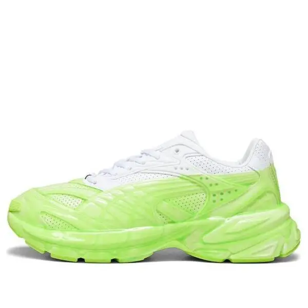 PUMA Velophasis Slime Sneakers - White/green