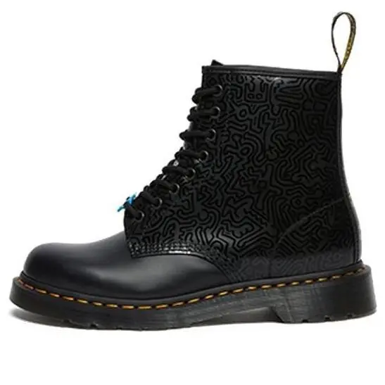 Dr. Martens Keith Haring X 1460 Lace Up Boots - Black