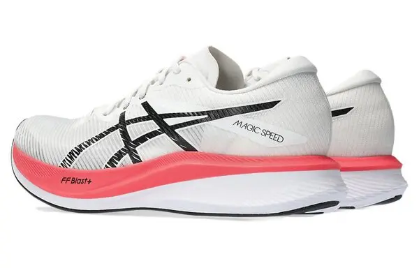 Asics Magic Speed 3 Athletic Sneakers - White/black