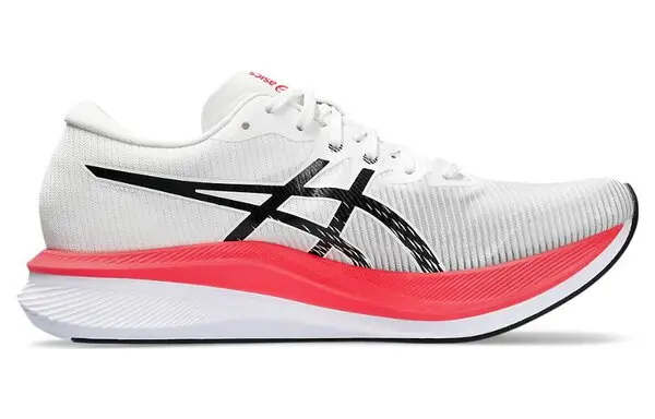 Asics Magic Speed 3 Athletic Sneakers - White/black