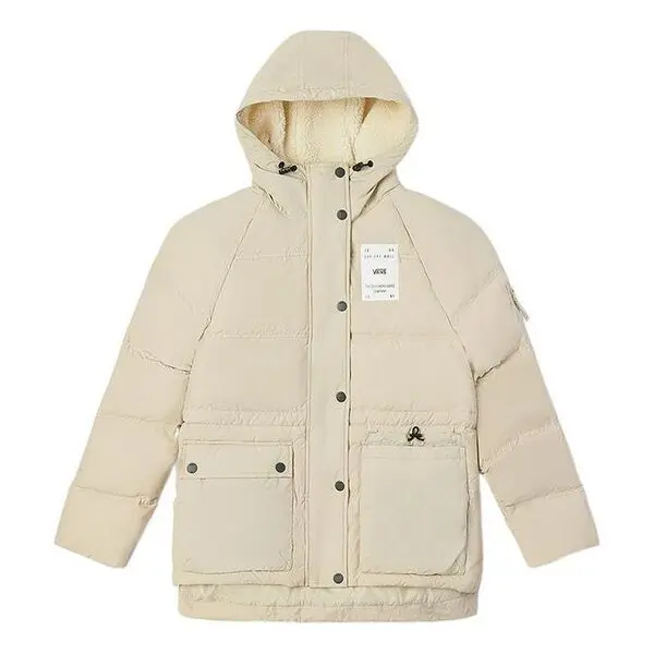 VANS Quilted Hooded Down Jacket - White