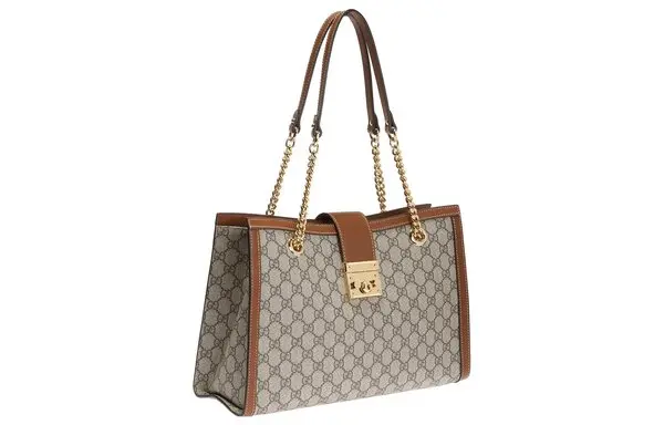 Gucci Padlock Medium Gg Shoulder Bag - Beige/brown